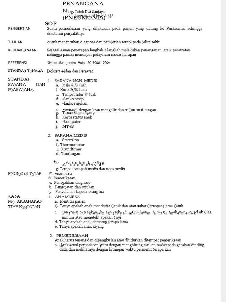 Sop Ispa Pneumonia Dan Diare | PDF