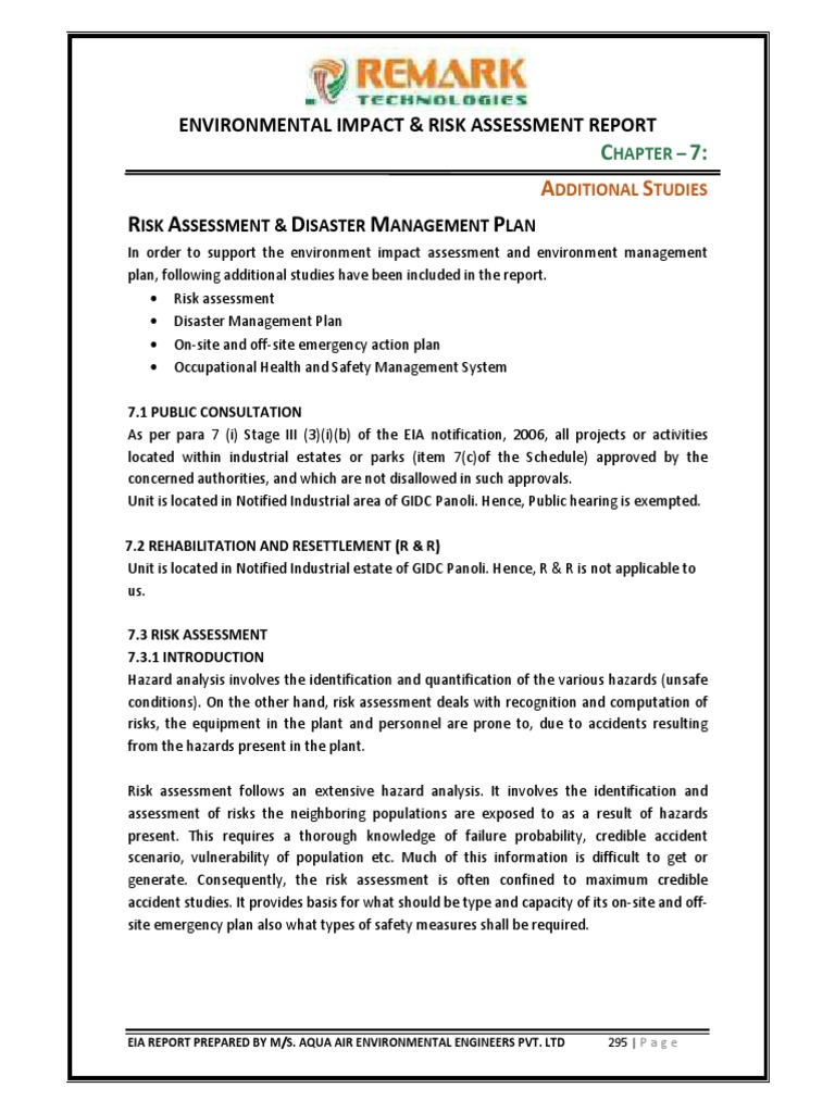 Environmental Risk Assessment Overview | PDF | Risk | Risk Assessment