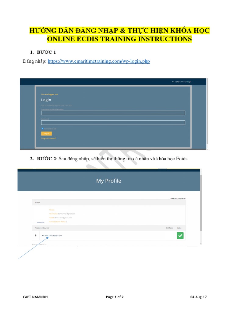 Ecdis Training Instruction | PDF