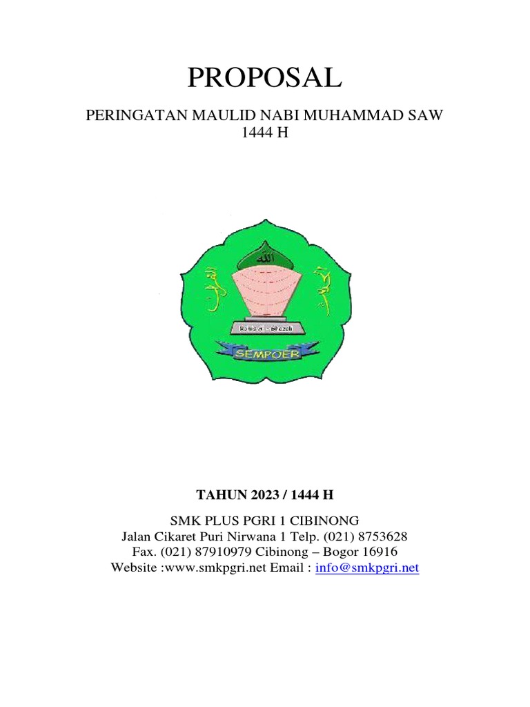 Proposal Maulid Muhammad Tarqi | PDF