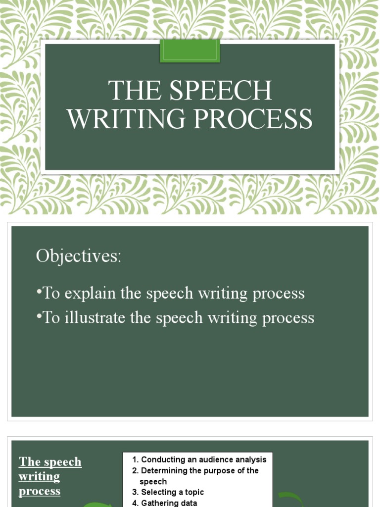 The Speech Writing Process | PDF | Target Audience | Investment Management