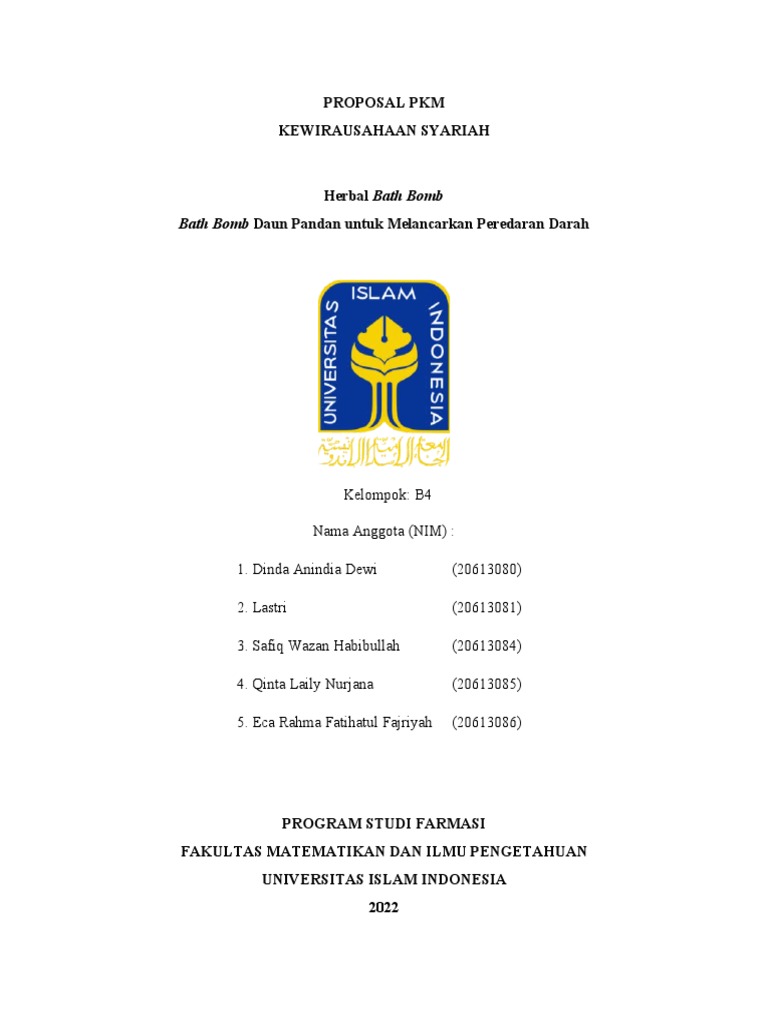 Cover Proposal PKM KWU | PDF
