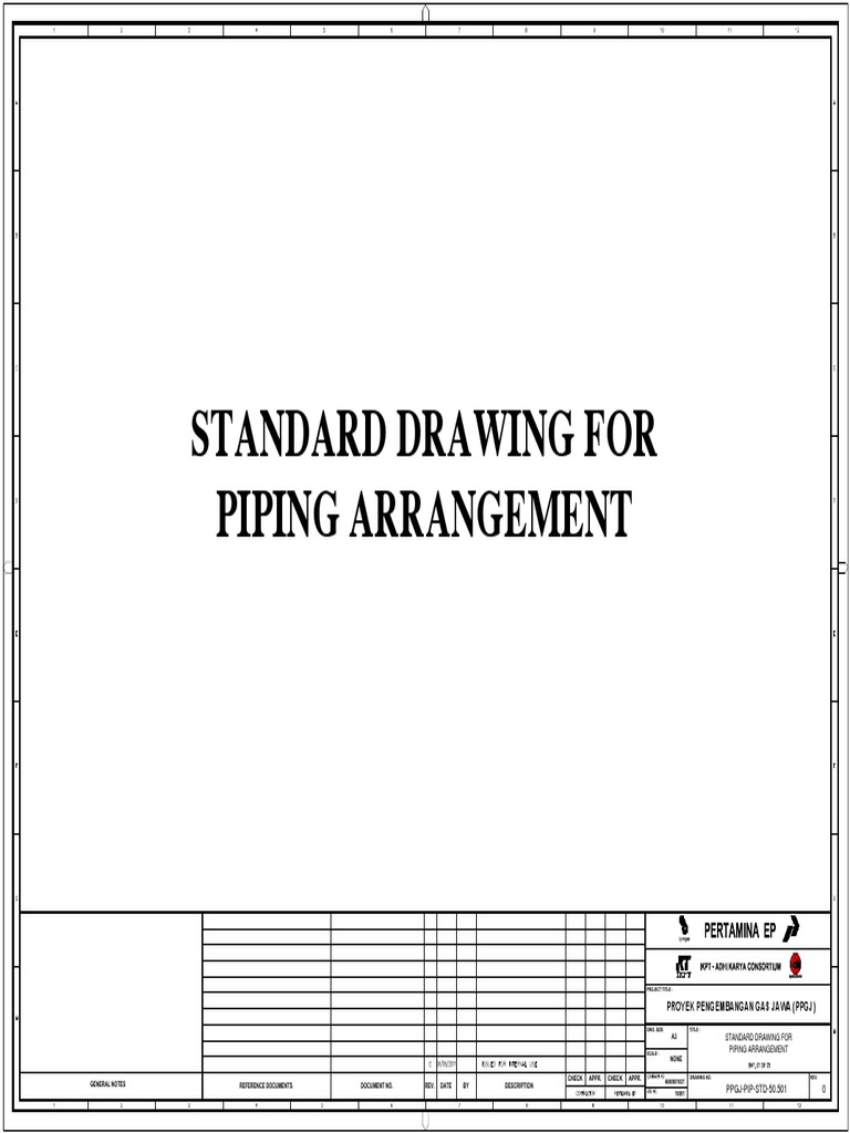 Standard Drawing For Piping Arrangement | PDF | Liquids | Civil Engineering