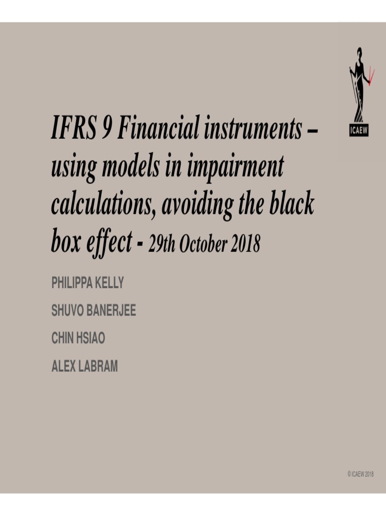 Ifrs 9 Financial Instruments Using Models in Impairment - Ashx | PDF ...