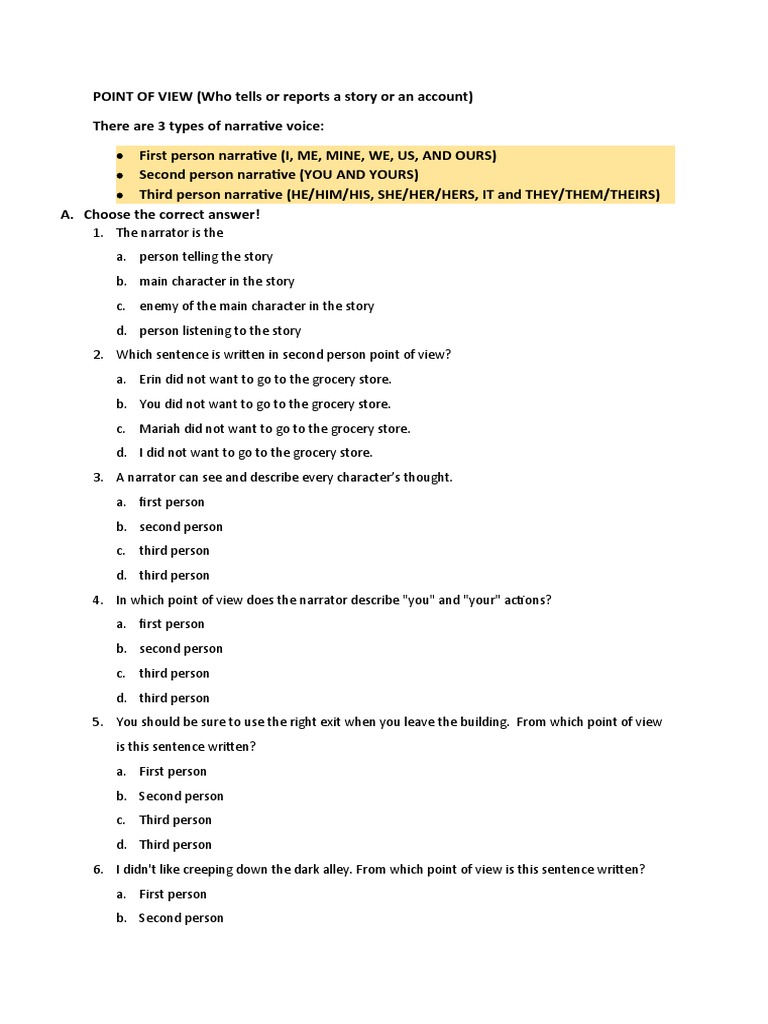 Understanding Point of View: A Comprehensive Look at Narrative ...