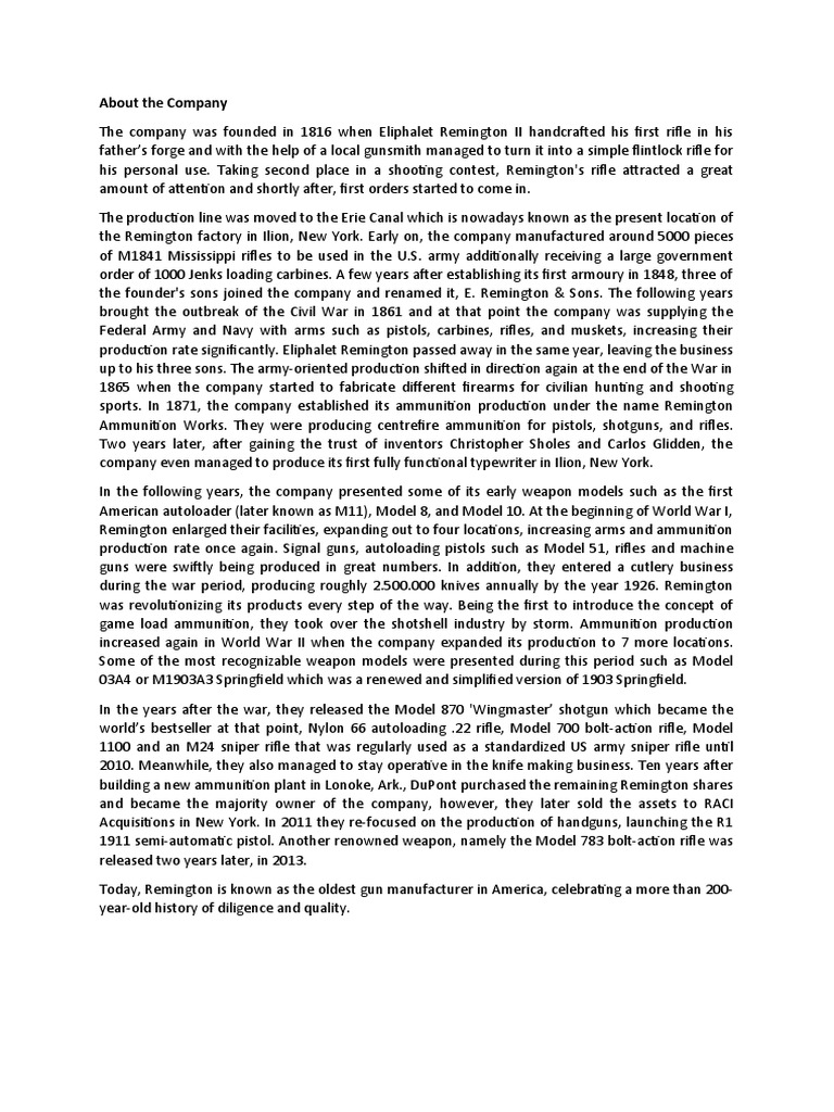 Remington 700 SA Rifle | PDF | Rifle | Firearms