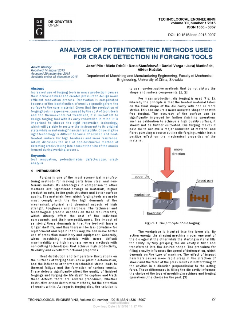 Analysis of Potentiometric Methods Used For Crack | PDF | Fracture ...