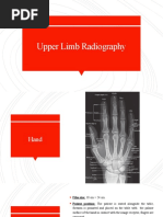 Upper Limb Radiographic Techniques | PDF | Elbow | Hand
