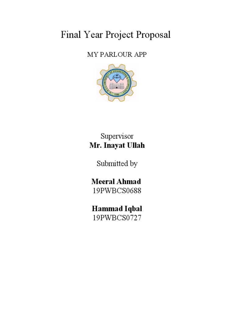 Final Year Project Proposal | PDF | Mobile App | Agile Software Development