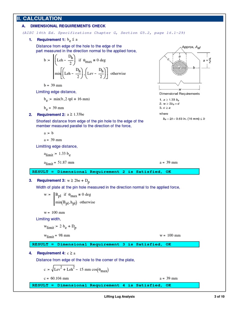 Design of Lifting Lug_Part3 | PDF