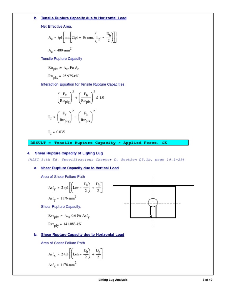 Design of Lifting Lug_Part6 | PDF
