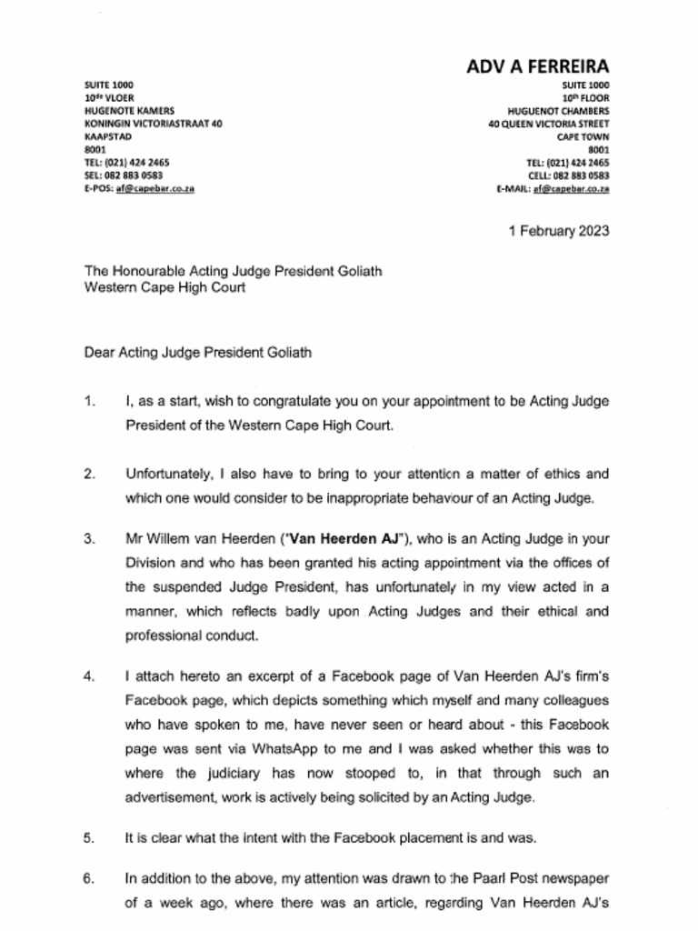 Complaint To JSC | PDF