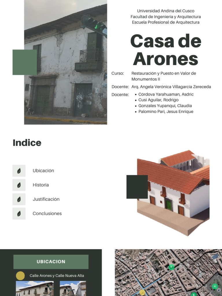 Casa Arones | PDF | Patrimonio de la Humanidad