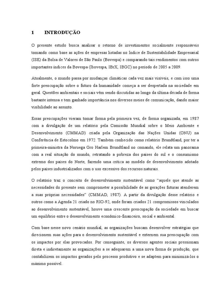 Projeto Final | PDF | Sustentabilidade | Desenvolvimento sustentável