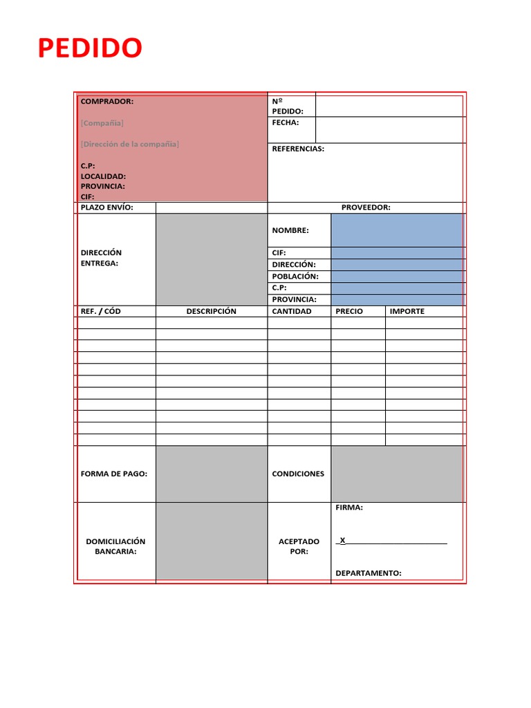 Formato de Orden de Compra Simple | PDF