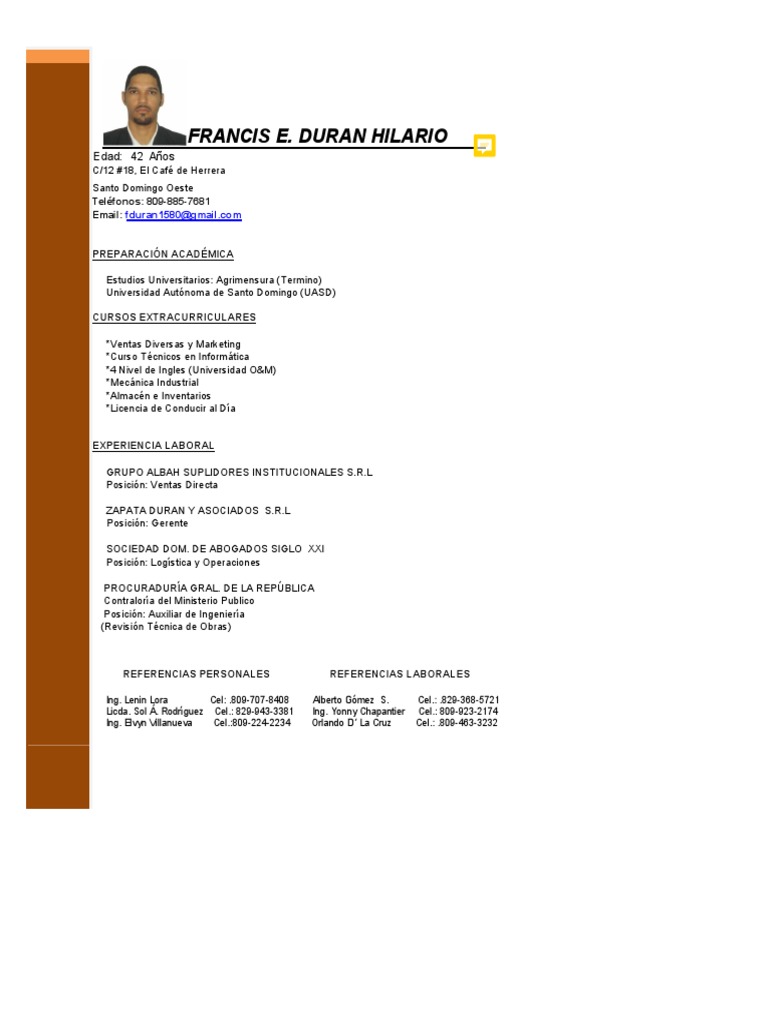 Cv. Francis Duran | PDF
