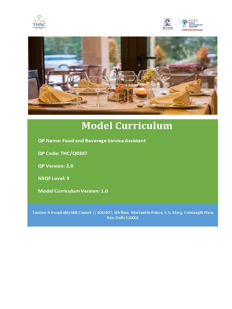 MC - THC - Q0307 - Food & Beverages Service Assistant - V1 25022021 ...