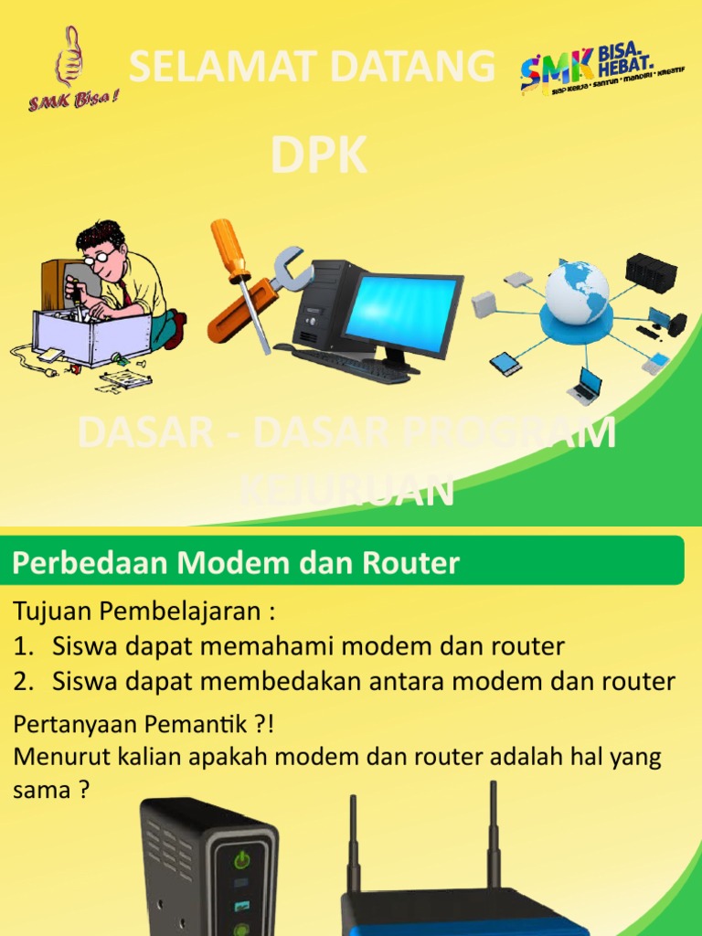 Perbedaan Modem dan Router | PDF