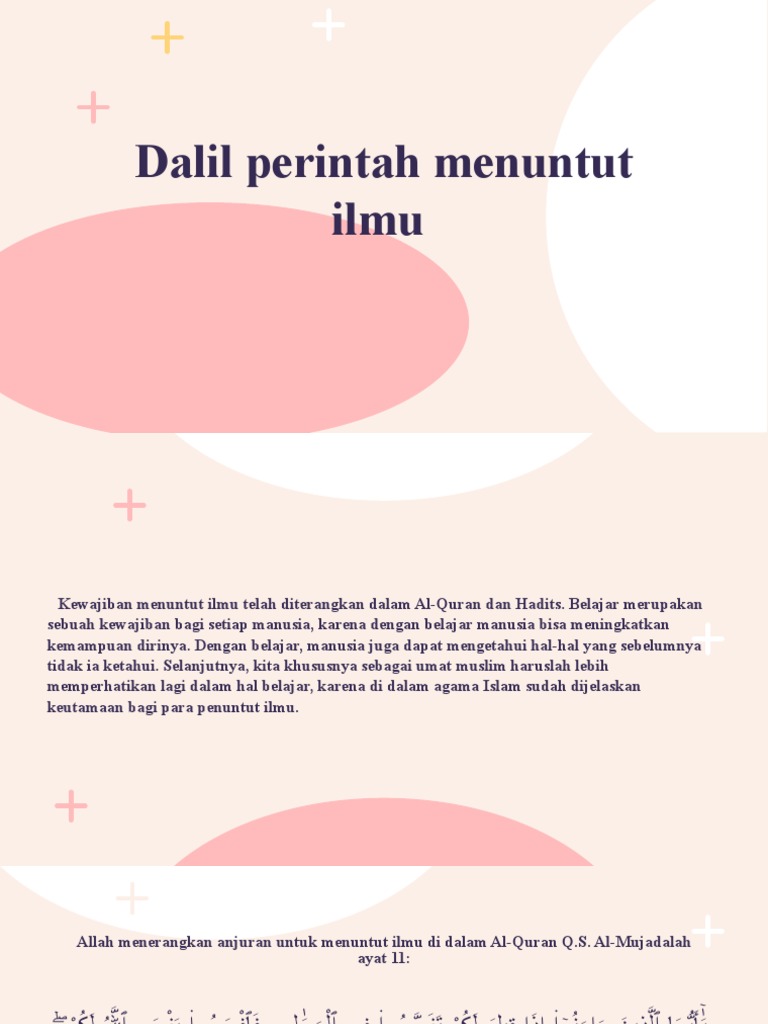 Dalil Perintah Menuntut Ilmu | PDF