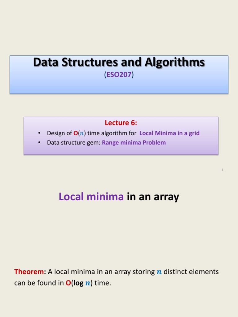 Lec06 Solving Local Minima in Grid and Examples Proofs of Correctness ...