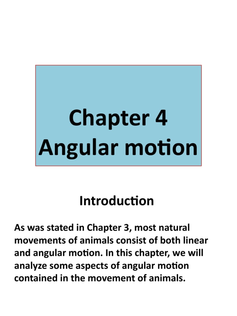 Ch 4 Angular Motion Pdf Pendulum Force