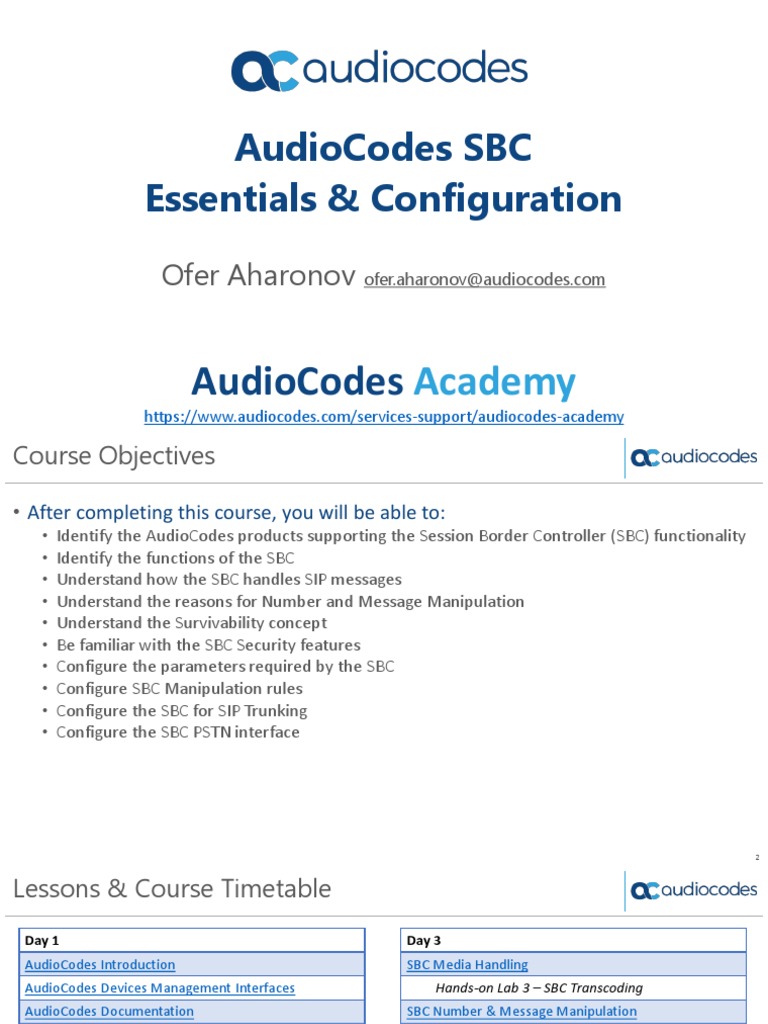 SBC Essentials & Configuration | PDF | Ip Address | Menu (Computing)