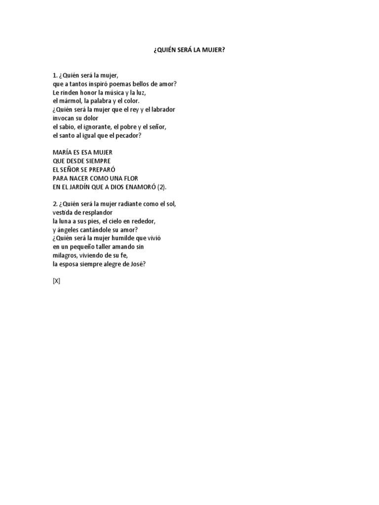 Quien Sera La Mujer | PDF