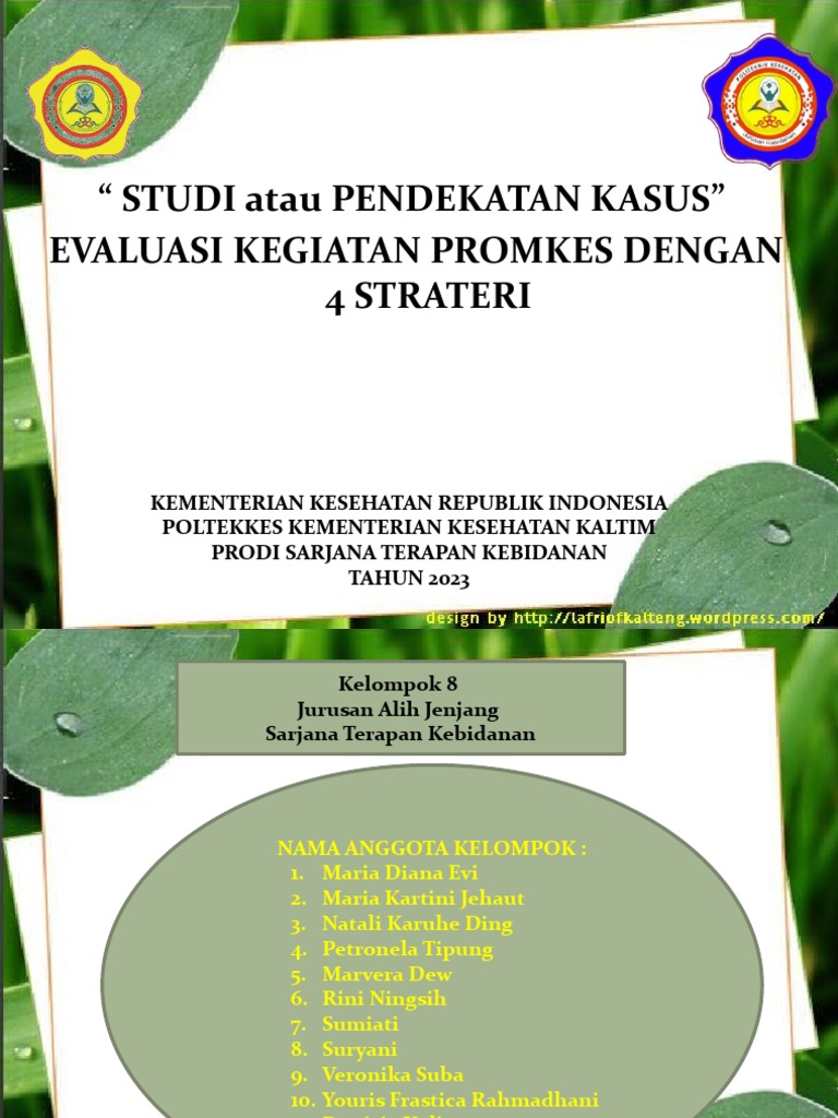 Evaluasi Promkes | PDF