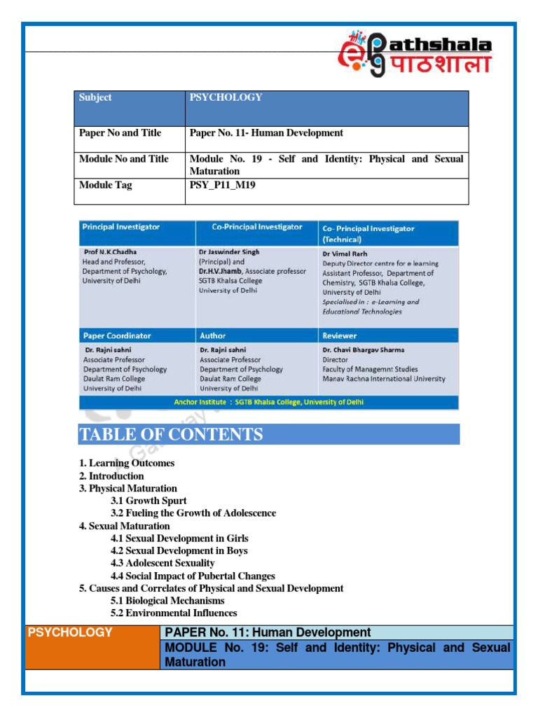 Adolescent Sexuality Pdf Adolescence Puberty