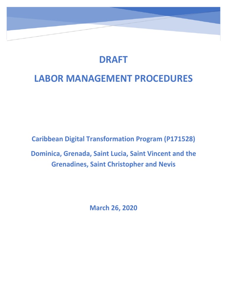 Labor Management Procedures | PDF | Occupational Safety And Health ... Labor Management Procedures | PDF | Occupational Safety And Health ...