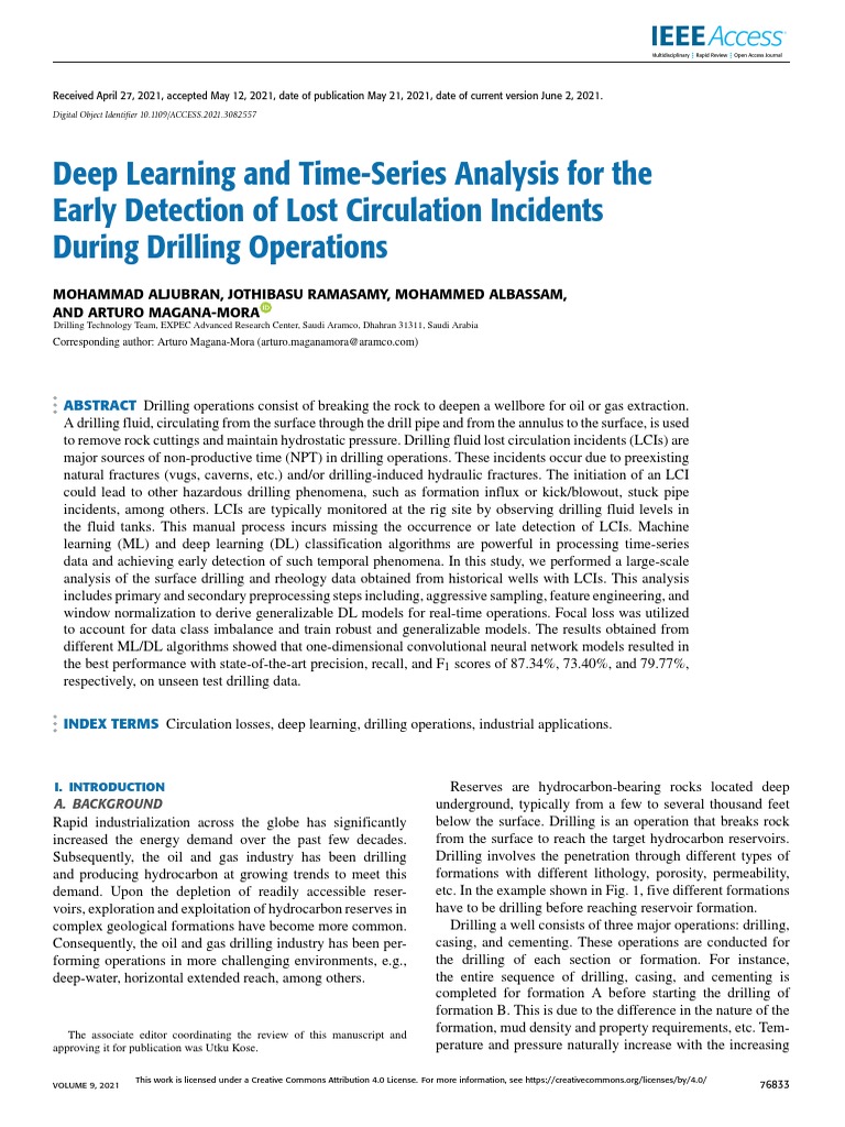Deep Learning and Time-Series Analysis For The Early Detection of Lost ...