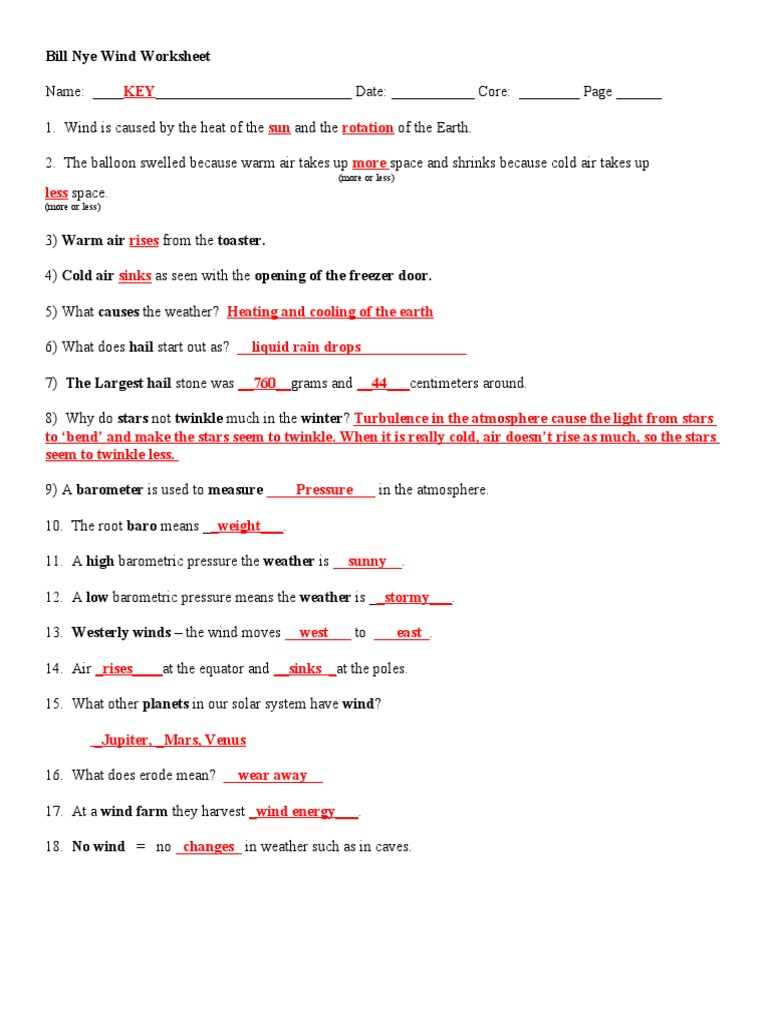 Bill Nye Wind Worksheet-1-1563htx | PDF