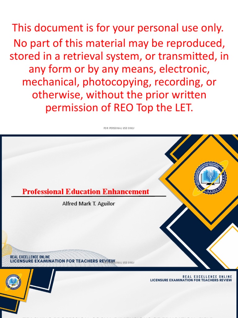 Profed Enhancement Aguilor | PDF | Curriculum | Educational Technology