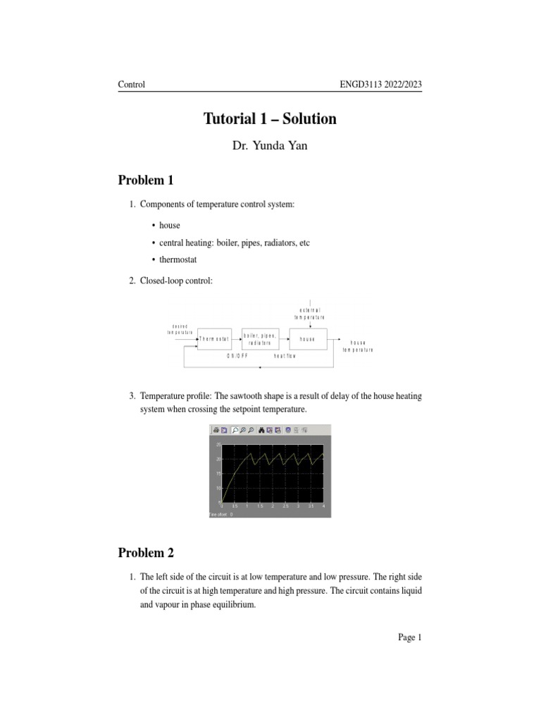 Tutorial 1 - Solution | Download Free PDF | Electric Motor | Mechanics