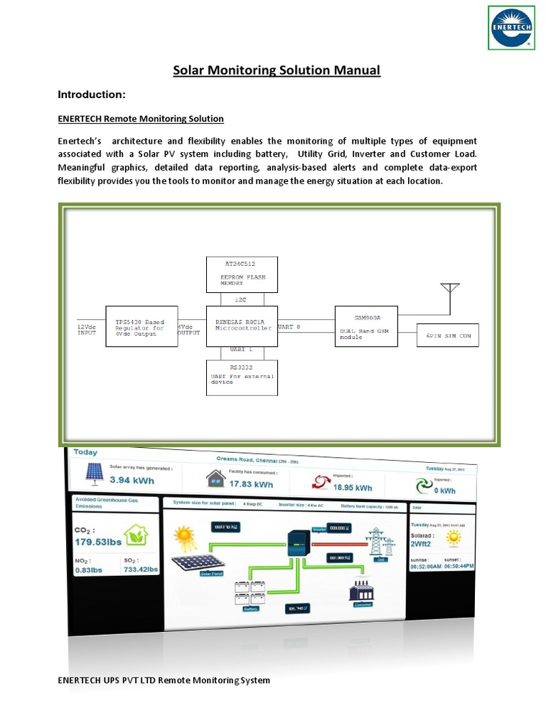 Enertech Remote Monitoring | PDF | Electrical Grid | Renewable Energy