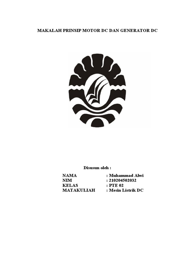 Prinsip Motor dan Generator DC | PDF | Sains & Matematika | Teknologi ...
