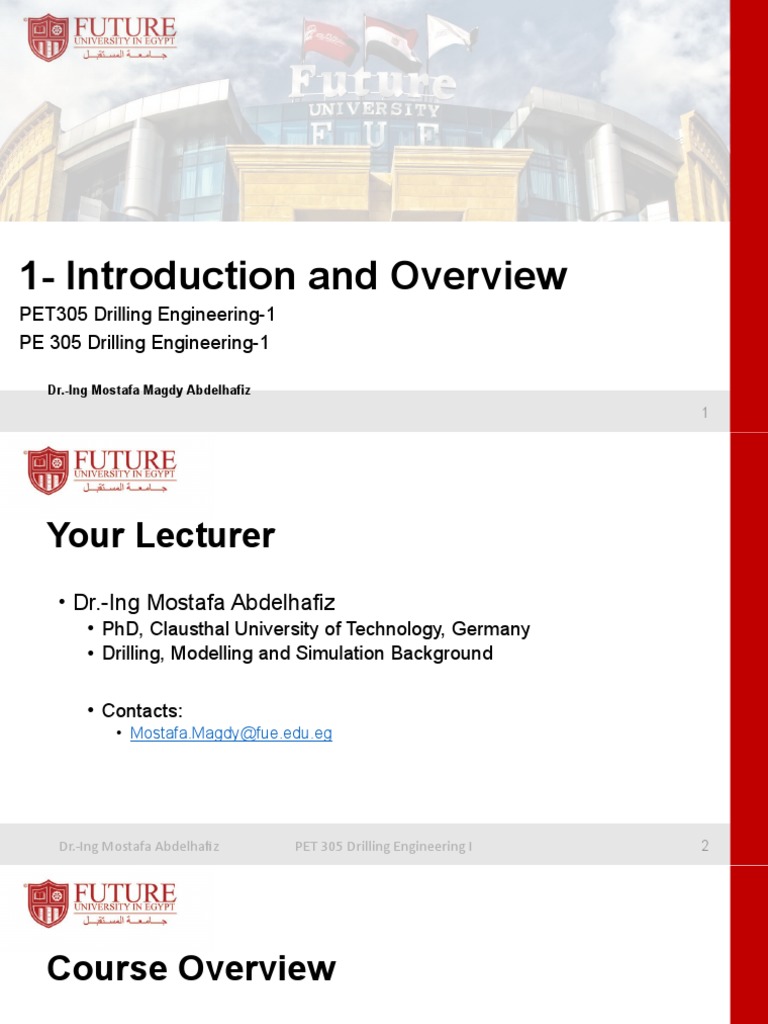 PET305 Drilling Engineering Course Overview | PDF