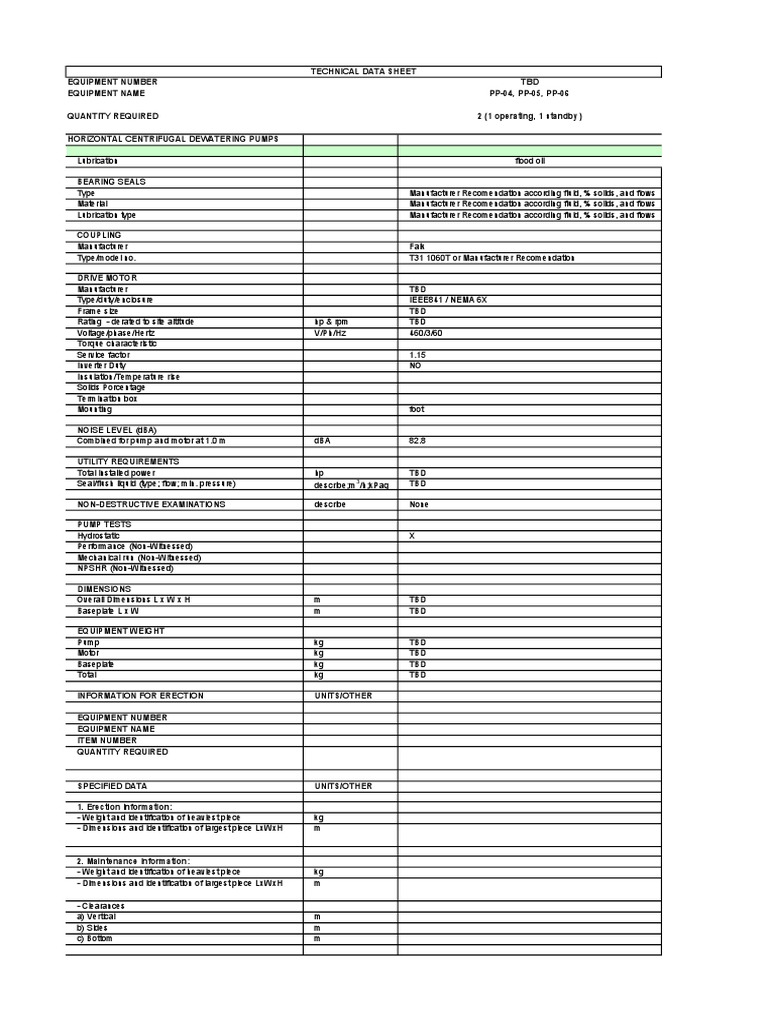 2 ST Pump Data Sheet - 3-A | PDF | Pump | Electric Motor
