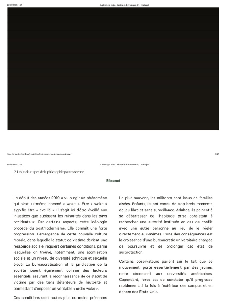 Anatomie du wokisme et ses enjeux | PDF | Mouvements philosophiques