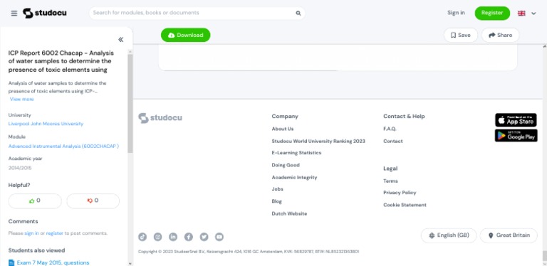 ICP Report 6002 Chacap - Analysis of Water Samples To Determine The ...