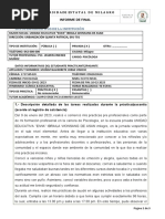 Informe Final de Practicas | PDF | Educación primaria | Salón de clases