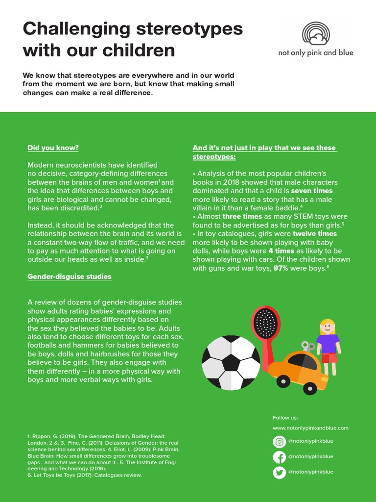 Challenging Gender Stereotypes | PDF | Toys | Stereotypes