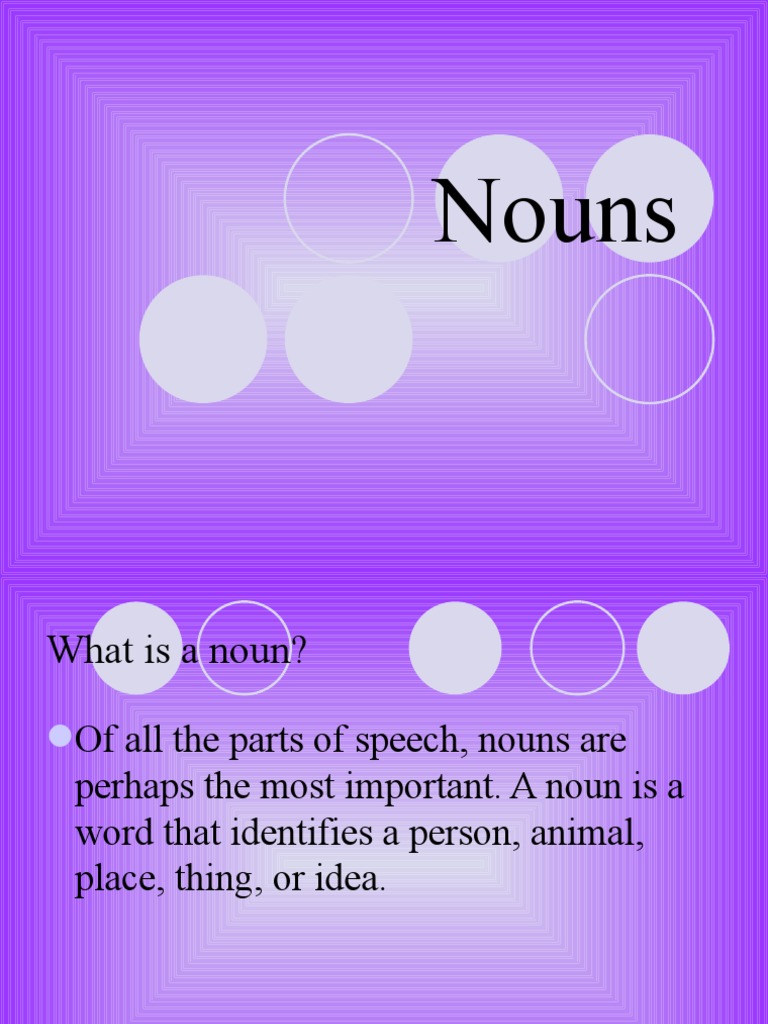 01 Nouns | PDF | Noun | Grammatical Number