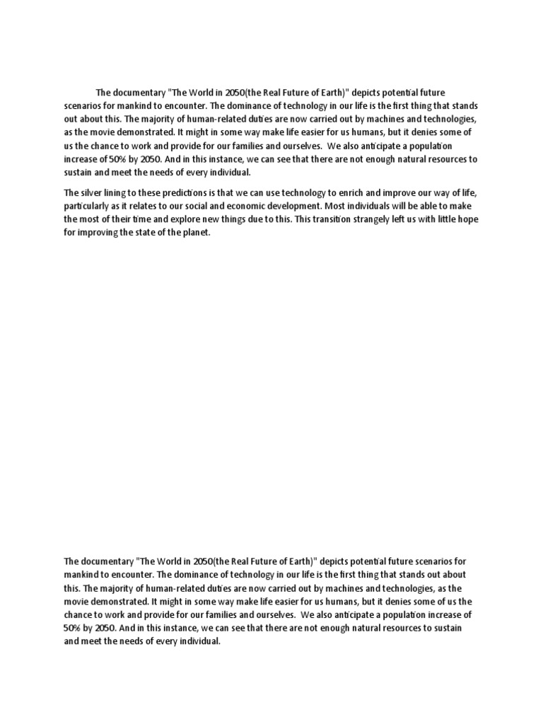 The World In 2050 The Real Future Of Earth Pdf