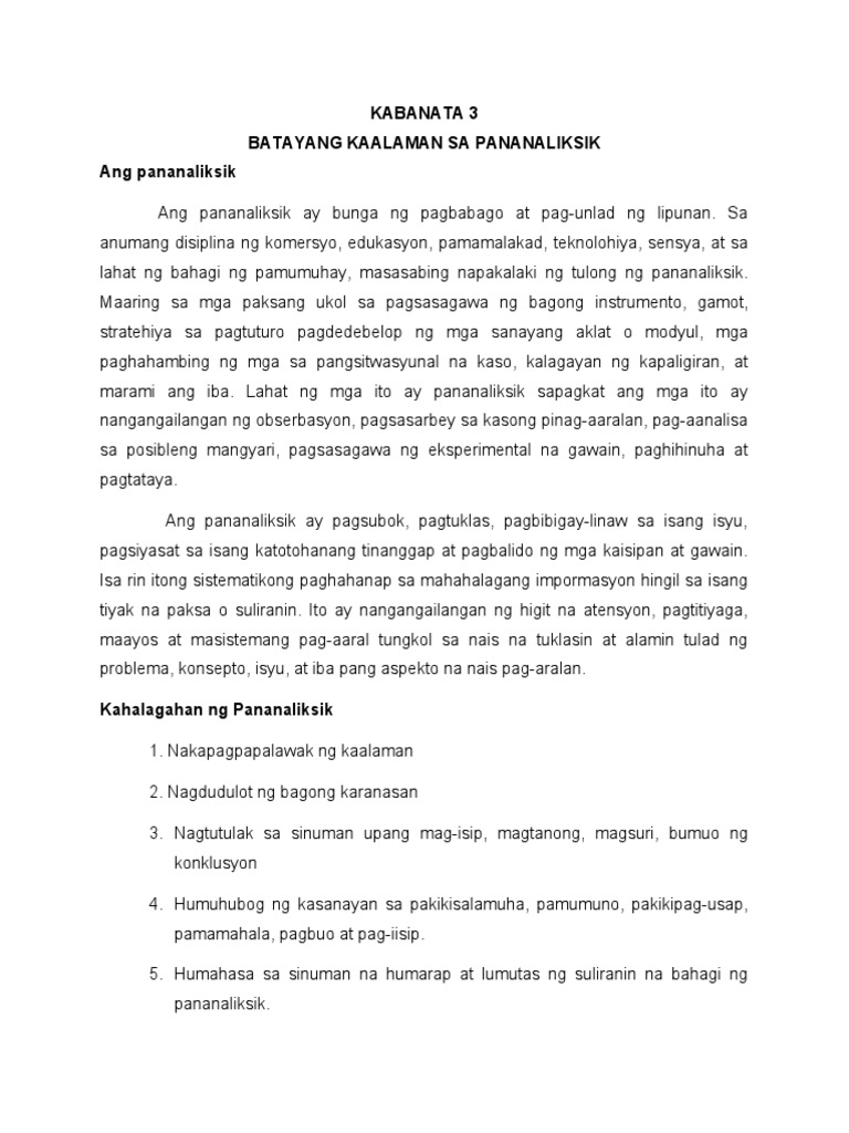 KABANATA-5 - Filipino | PDF