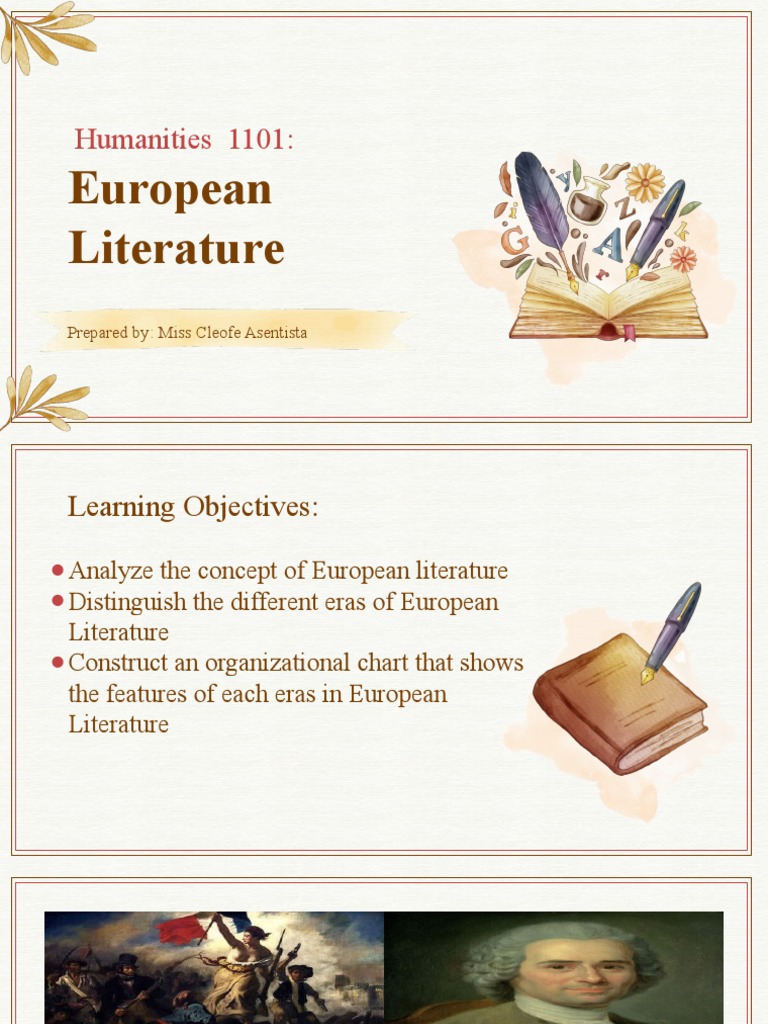 European Literature Eras Overview | PDF | Classics