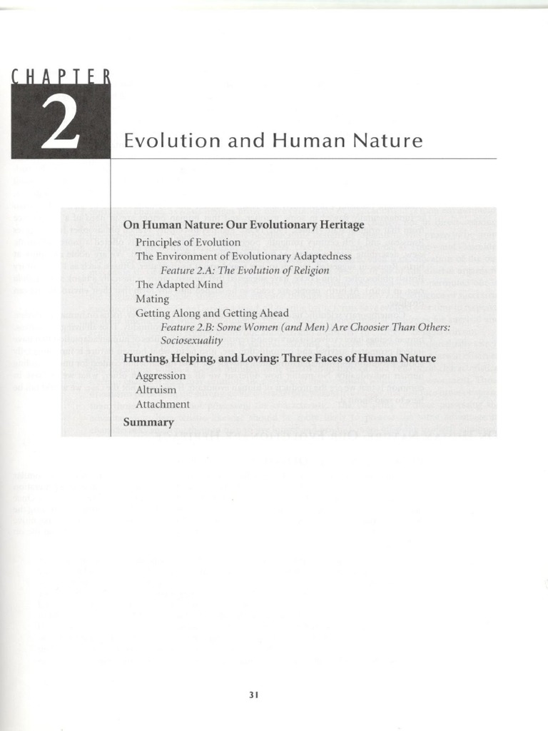 Evolution and Human Nature | PDF