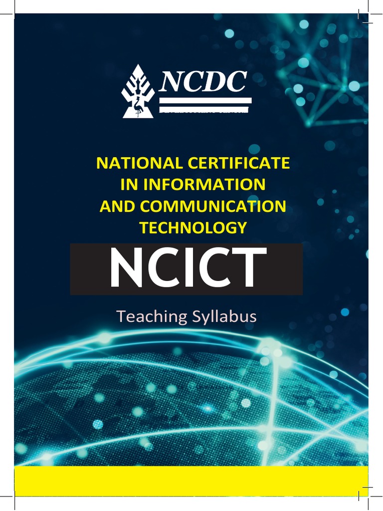 NCDC National Certificate in Ict Syllabus Ubteb Uganda | PDF | Learning | Vocational Education