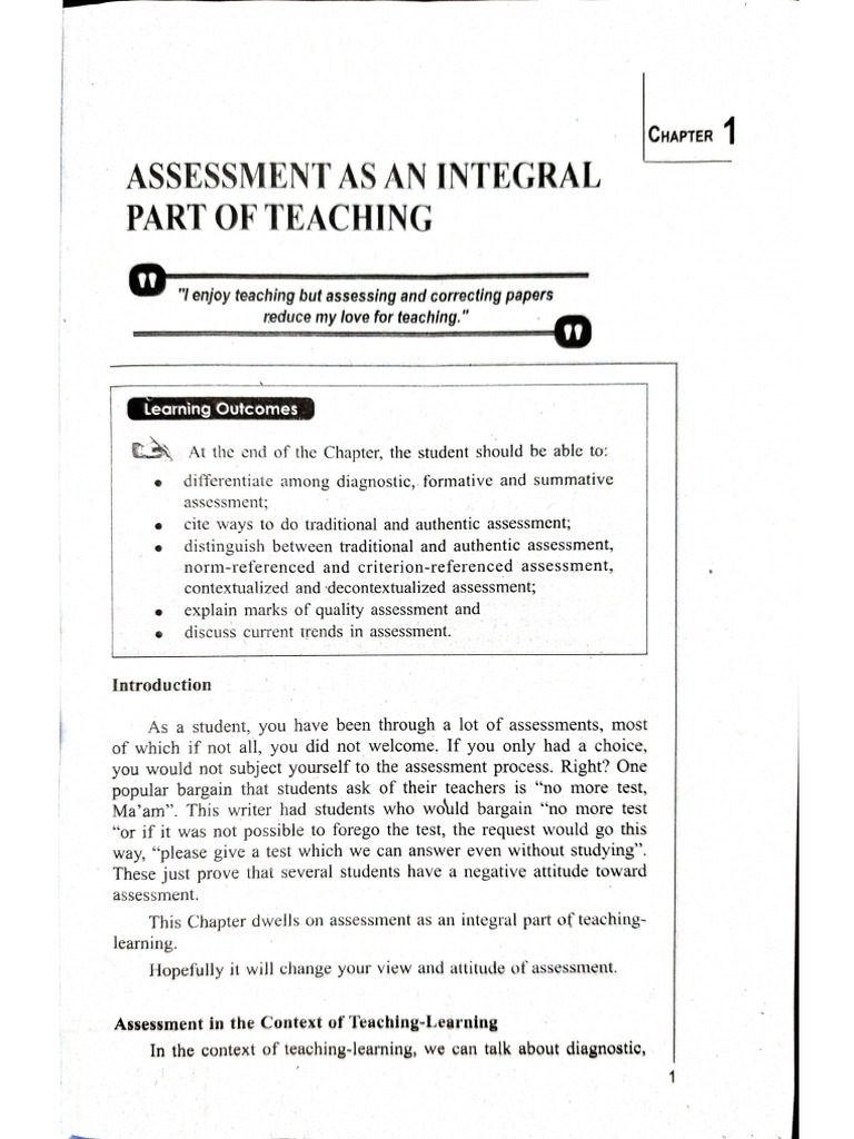 Assessment 2 Chapter 1 | PDF