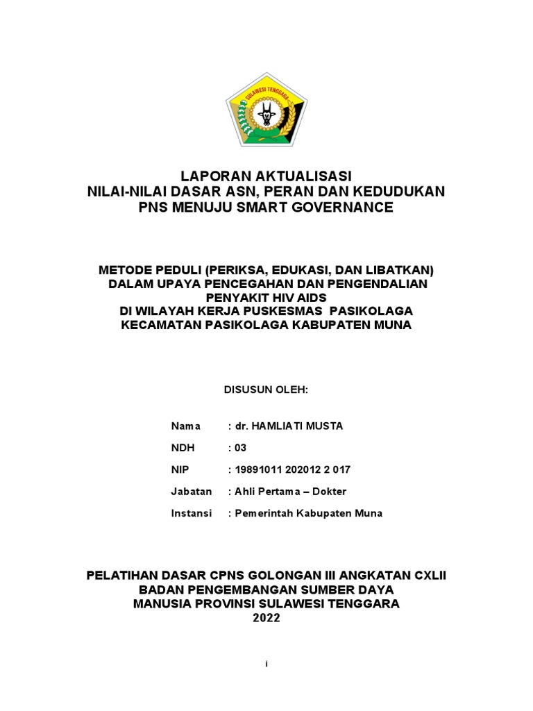 AKTUALISASI Dr. HAMLIATI MUSTA | PDF